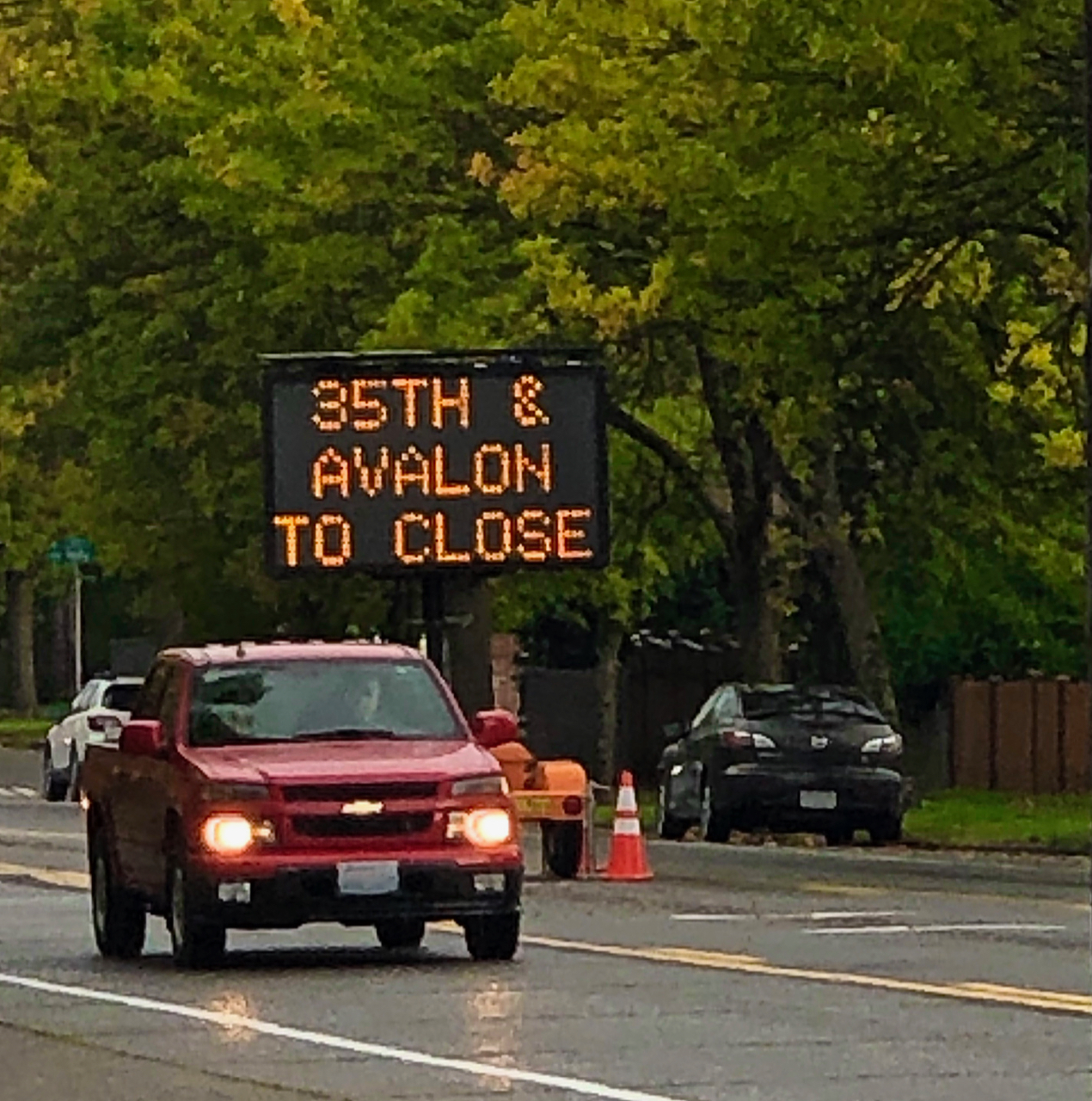 Second closure of 35th Ave SW and SW Avalon Way intersection as soon as ...